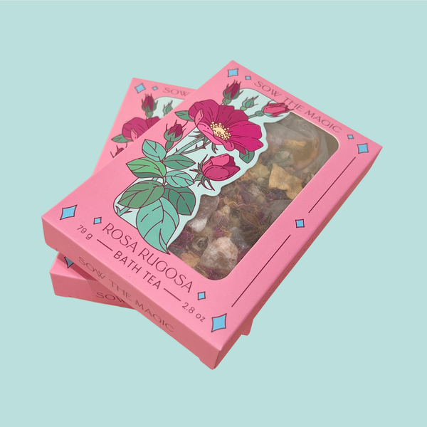 Rosa Rugosa Tarot Botanical Bath Tea Box – Hammer Museum Store