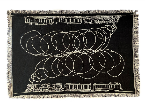 Kyle Kilty "Riding the Rails" Train Blanket – Hammer Museum Store