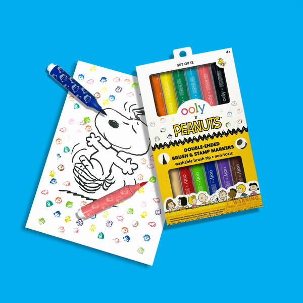 Peanuts: Double-Ended Brush & Stamp Markers - Set of 6 – Hammer Museum ...